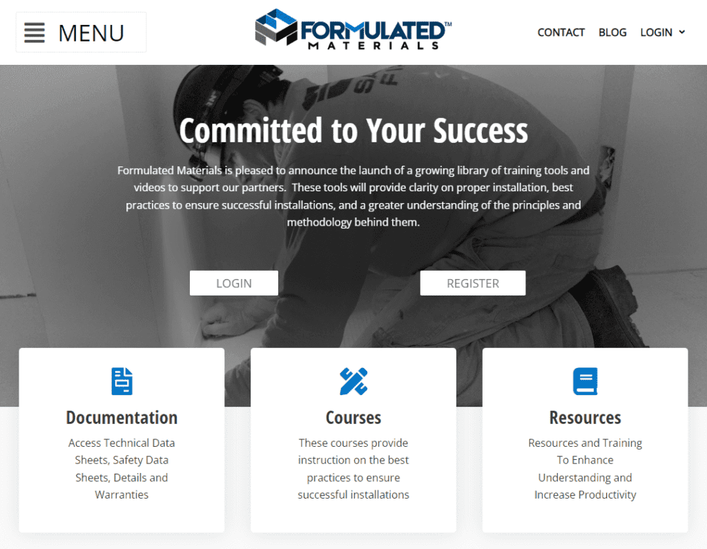 ELEVATION® ONE Waterproofing System | Formulated Materials